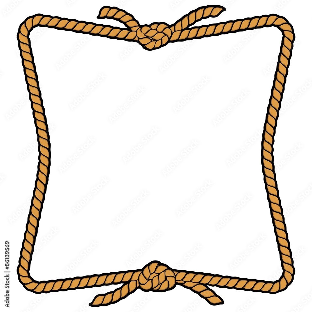 Rope Frame Menu Stock Vector | Adobe Stock