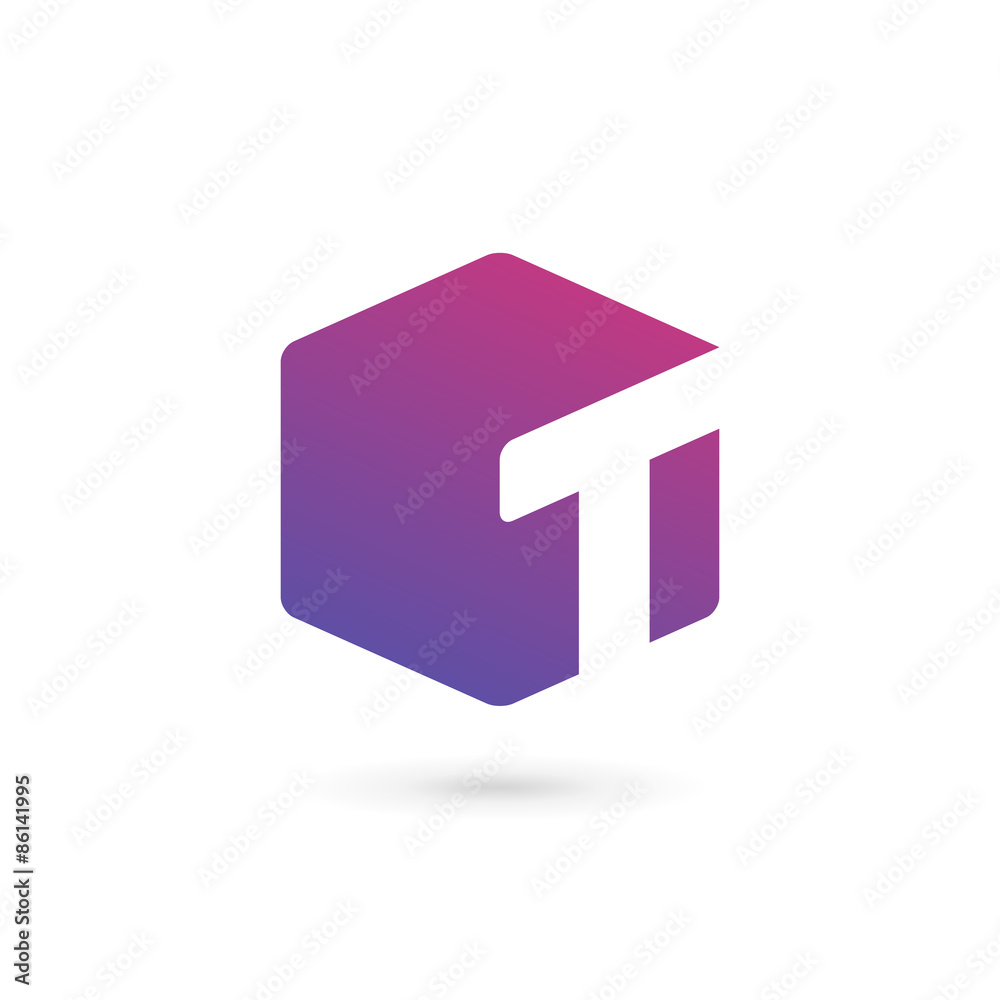 Letter T cube logo icon design template elements Stock Vector | Adobe Stock