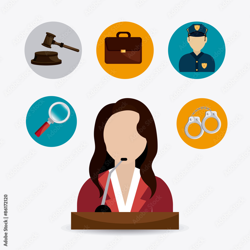 Law and order design. Stock Vector | Adobe Stock