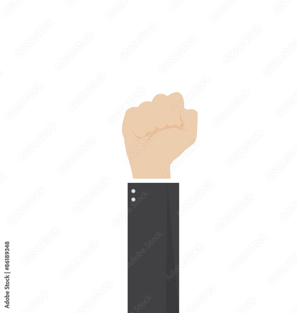 cartoon hand of businessman stranglehold Stock Vector | Adobe Stock