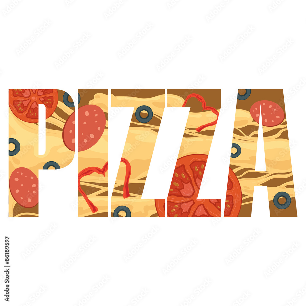 Pizza sign Stock Vector | Adobe Stock