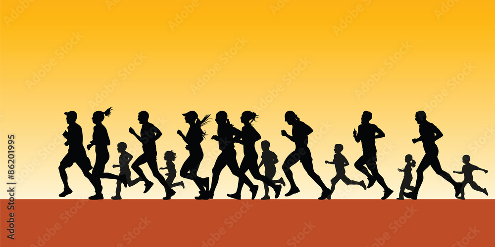 runner silhouette vector Stock Vector | Adobe Stock