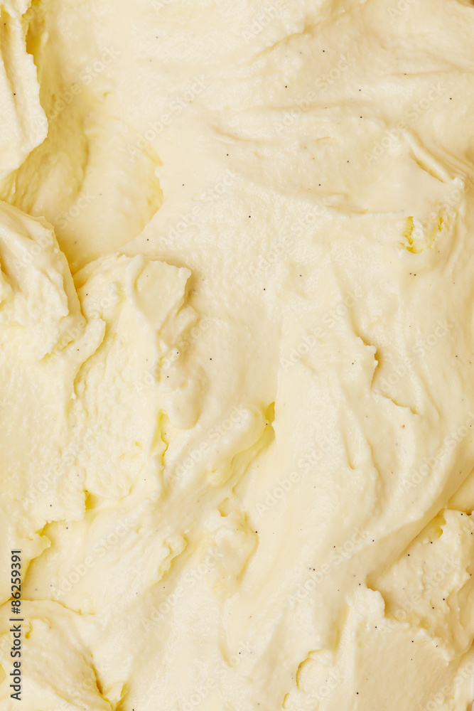 Vanilla ice cream background from above Stock Photo | Adobe Stock