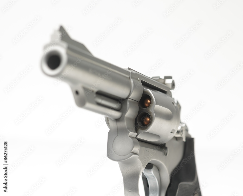 357 Magnum Revolver on White Shallow Focus Stock Photo | Adobe Stock