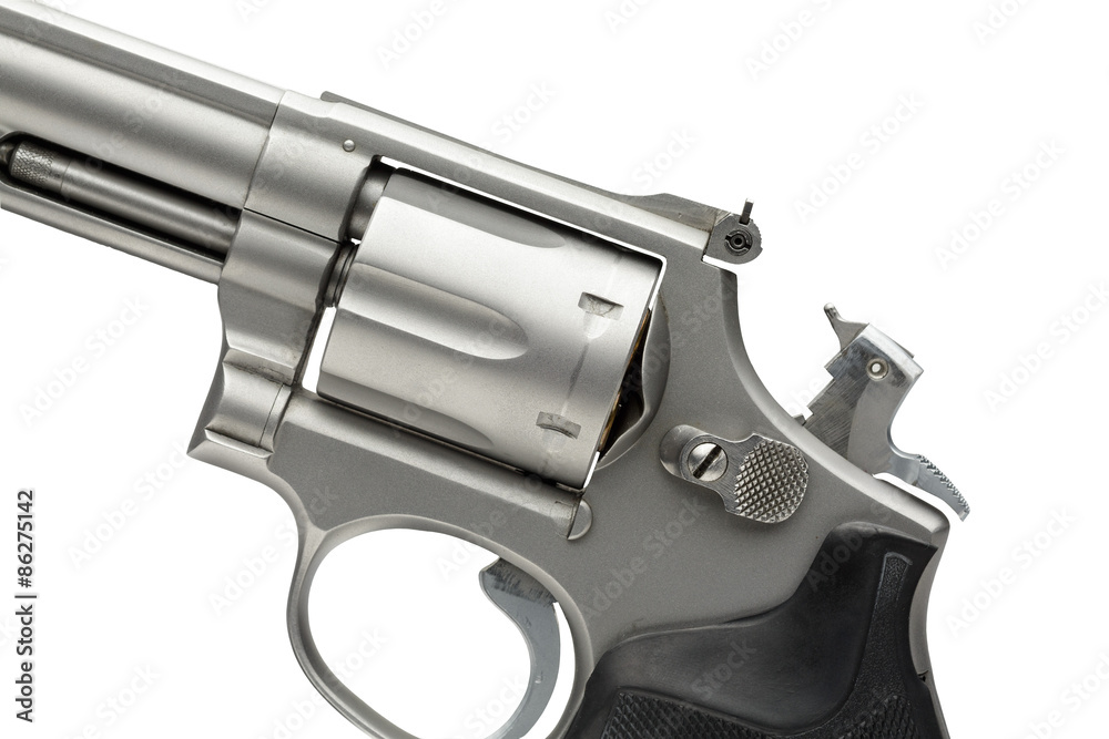 357 Magnum Revolver Cocked on White Stock Photo | Adobe Stock