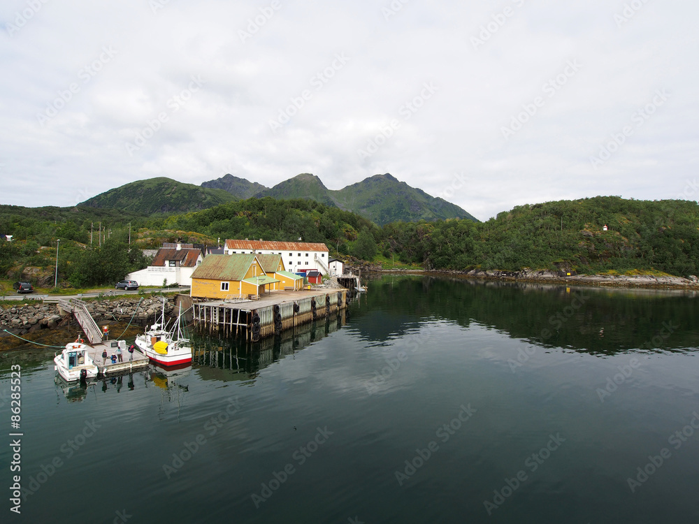 Mit der Fähre von Svolvær nach Skutvik Stock Photo | Adobe Stock