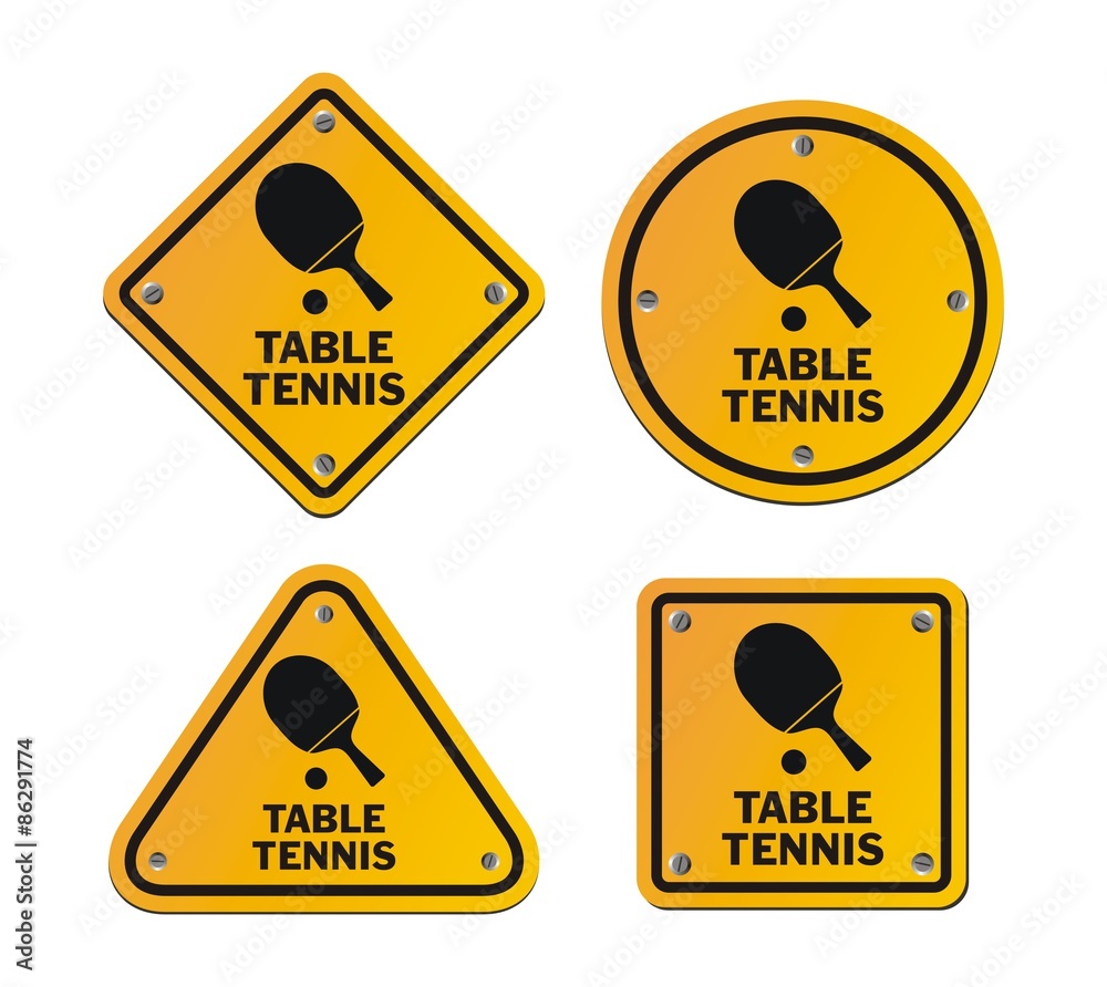 table tennis signs Stock ベクター | Adobe Stock