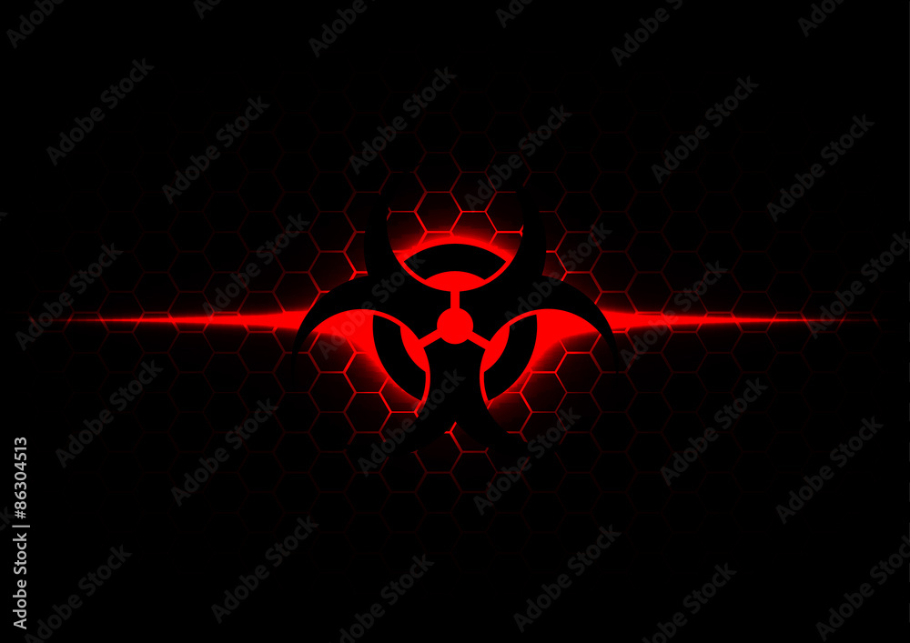 Red Toxic Symbol