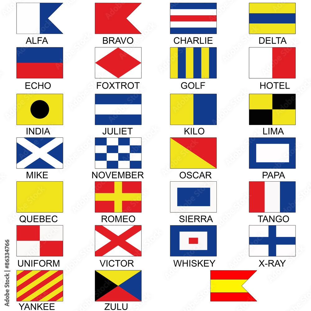 alfabeto naval Stock Illustration | Adobe Stock