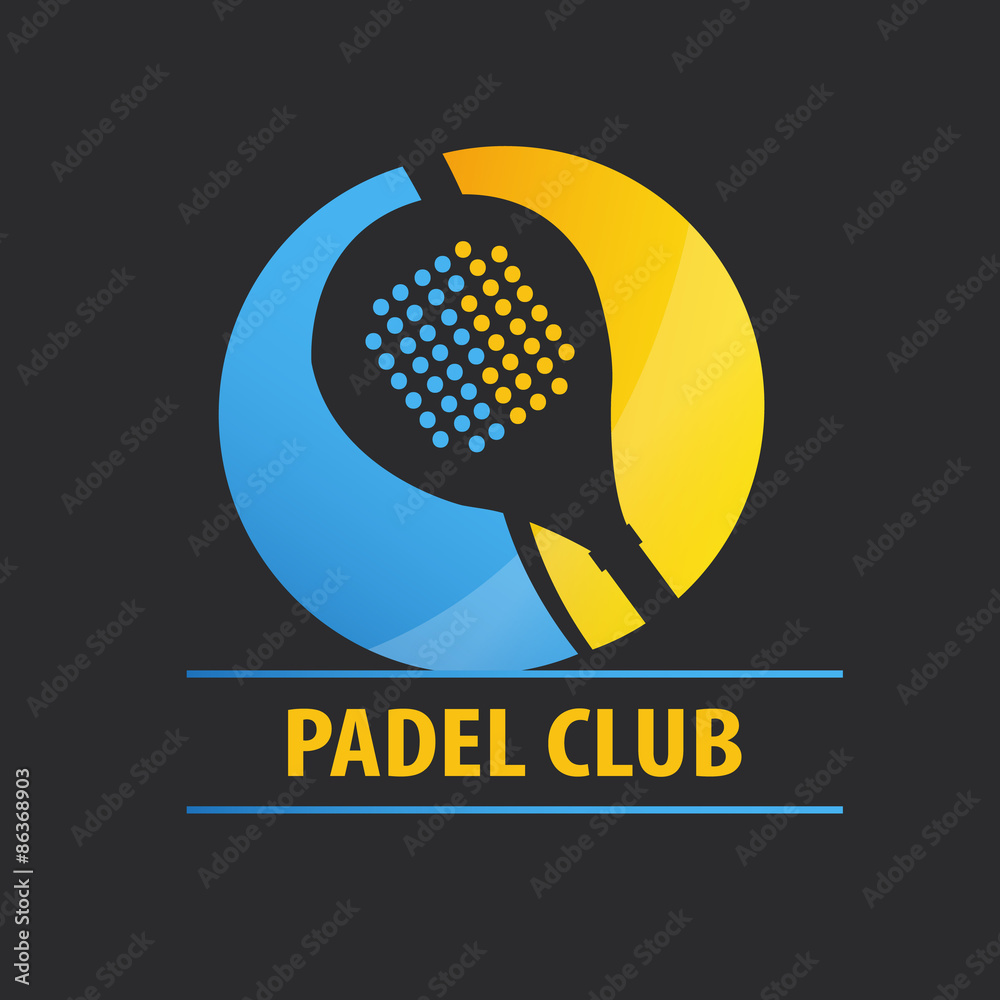 Logo padel vector de Stock | Adobe Stock