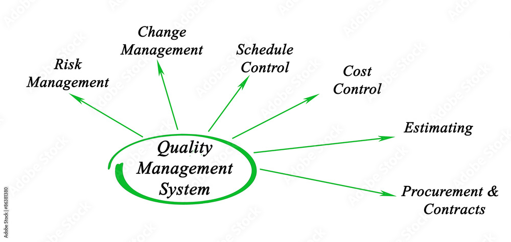Diagram of Quality Management System Stock Illustration | Adobe Stock