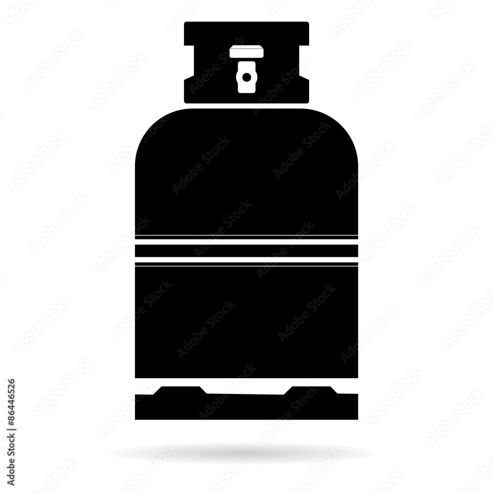 Gas Bottle Icon Stock Vector | Adobe Stock