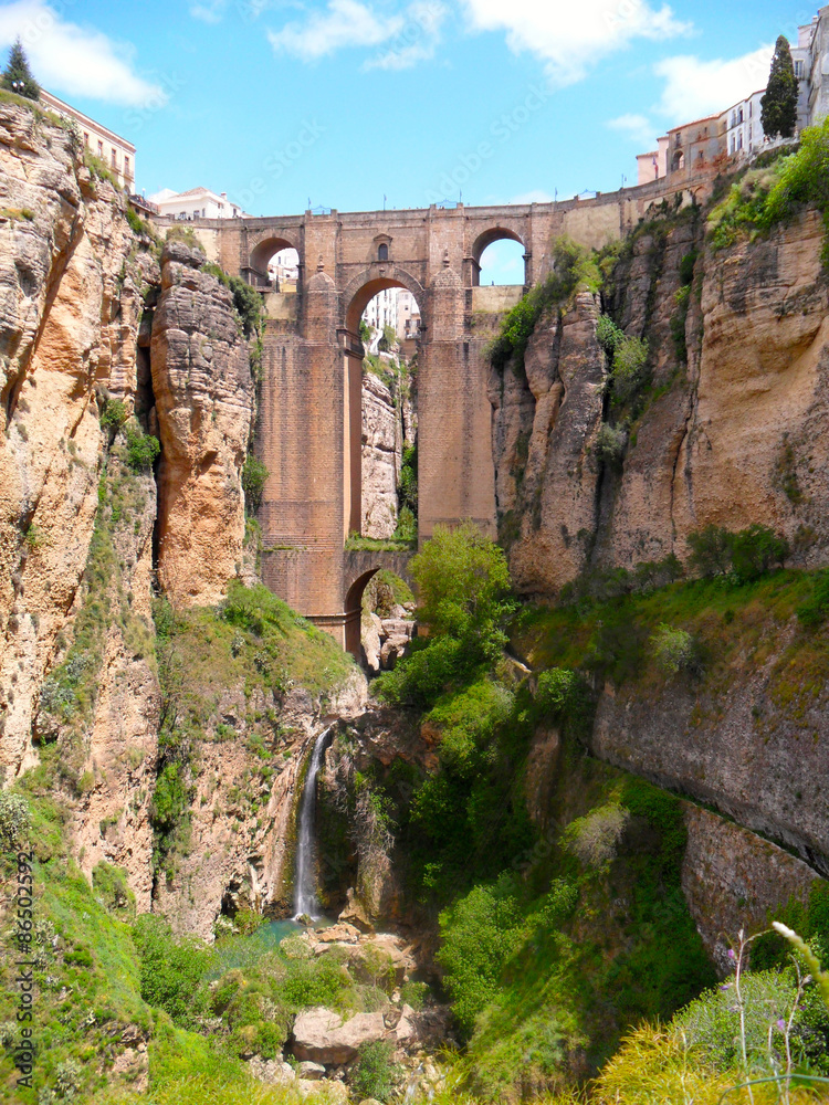 Le pont neuf de Ronda, puente nuevo Stock Photo | Adobe Stock