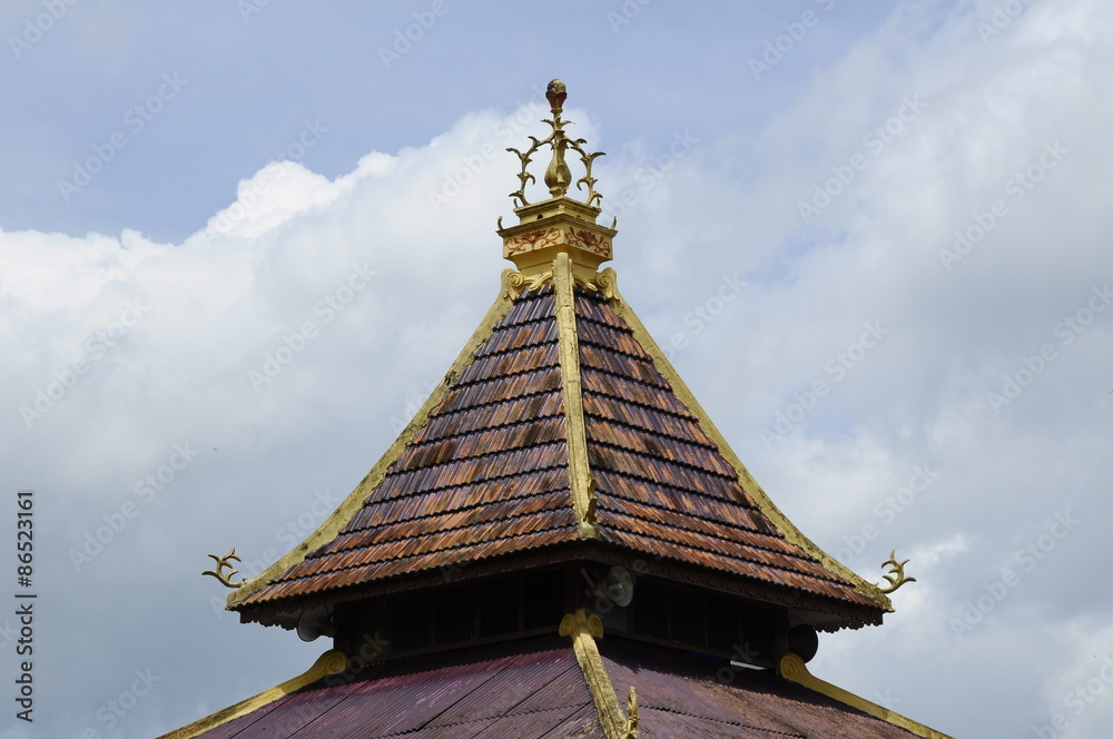 Roof detail of Masjid Kariah Dato' Undang Kamat, Johol, Negeri Sembilan ...
