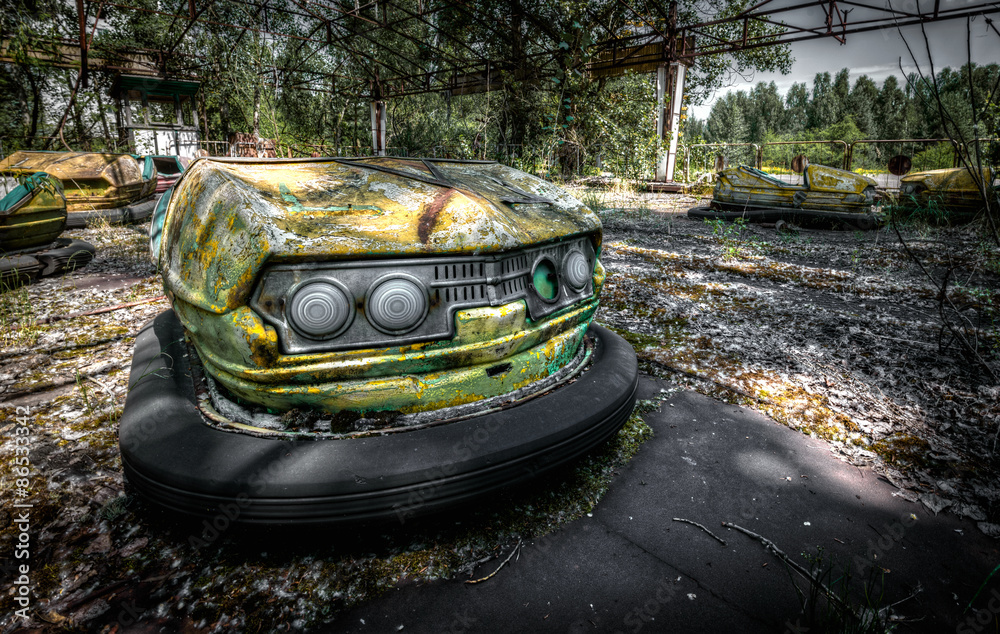 Chernobyl Bumper Cars, Pripyat Fairground Stock Photo | Adobe Stock
