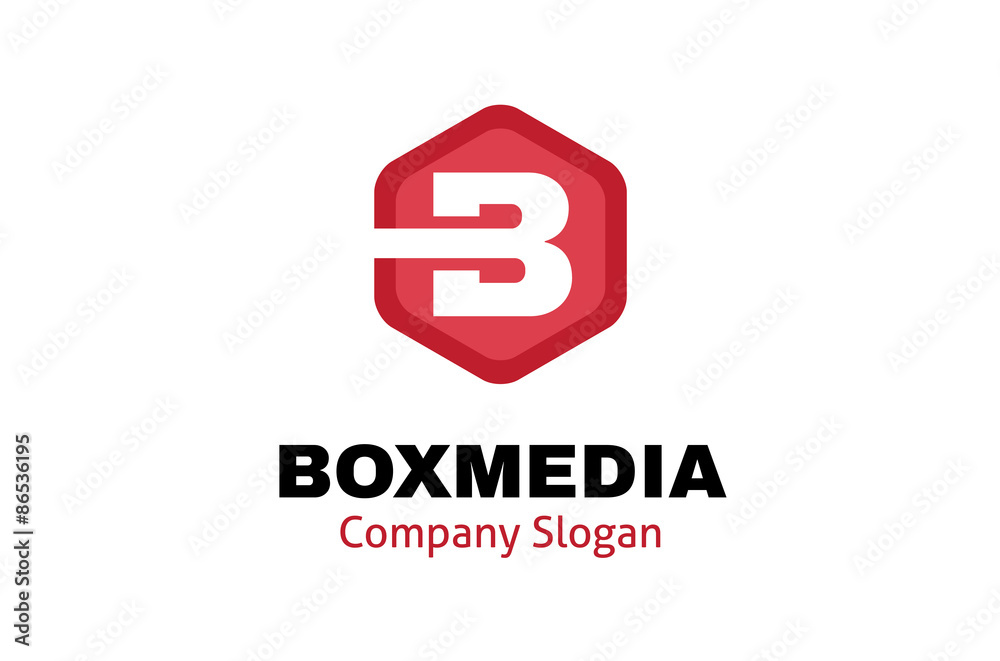 Box Media Logo template Stock Vector | Adobe Stock