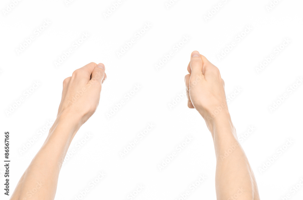 Gestures topic: human hand gestures showing first-person view isolated ...