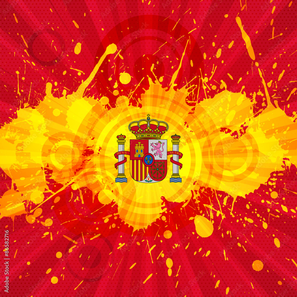 Spanish holiday and festival background (Splash) Stock Vector | Adobe Stock