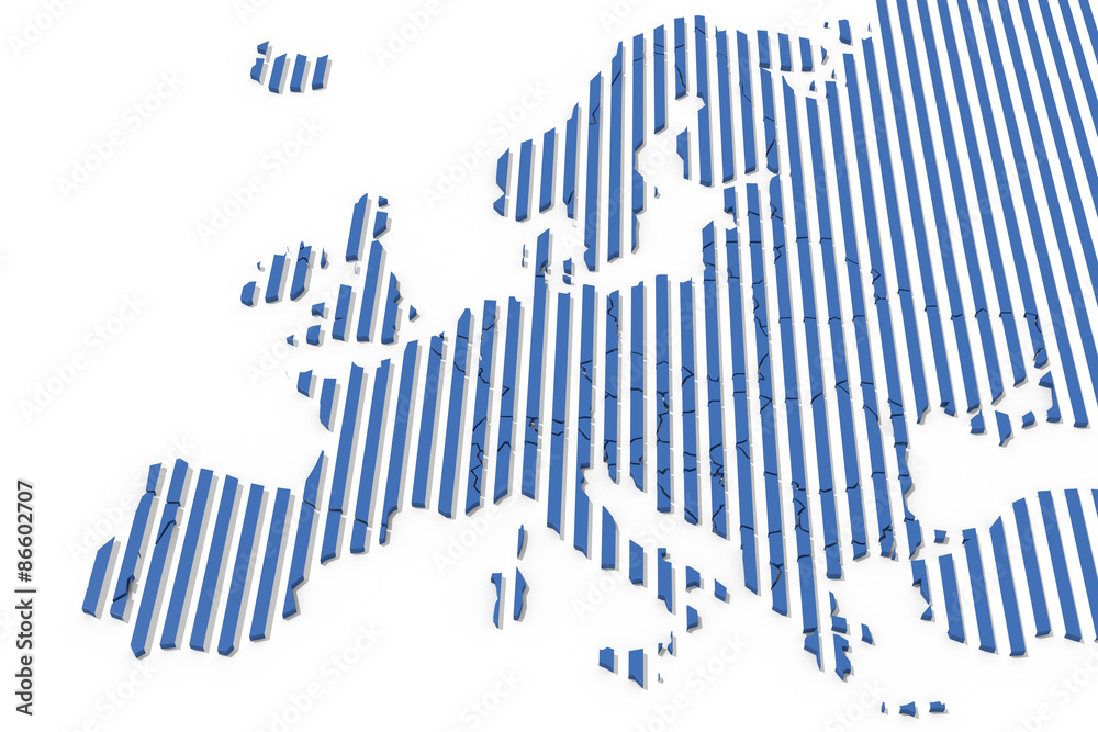 Mappa Europa 3D texture Stock Illustration | Adobe Stock