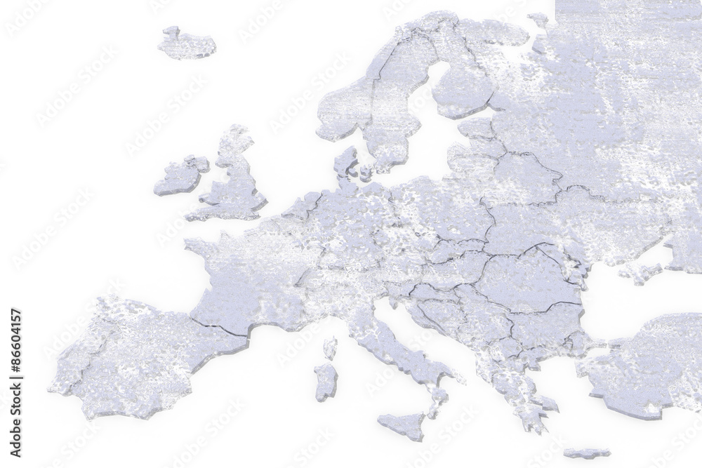 Mappa Europa 3D texture Stock Illustration | Adobe Stock