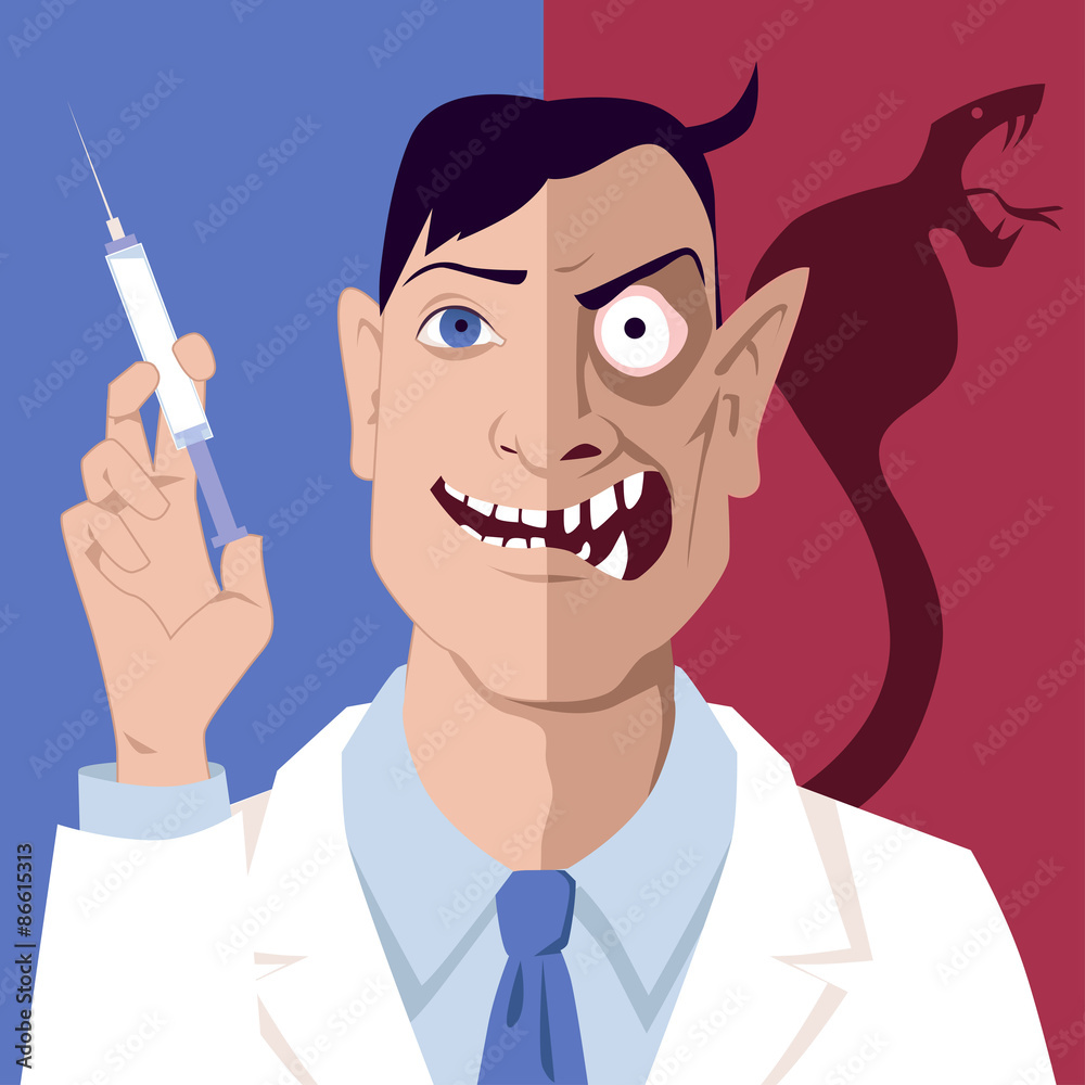 Evil Doctor With Needle