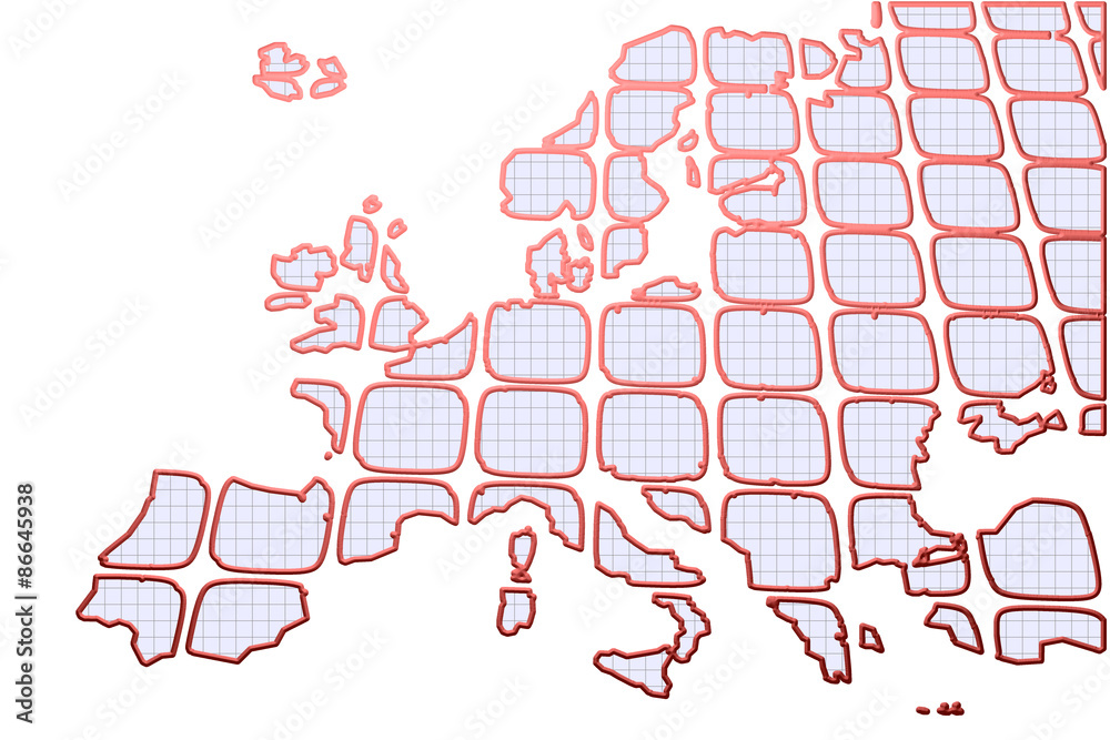 Mappa Europa 3D texture Stock Illustration | Adobe Stock