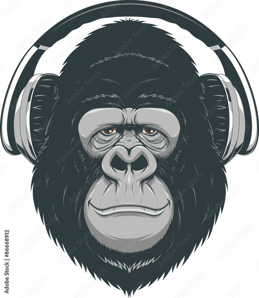 Happy monkey Stock Vector | Adobe Stock