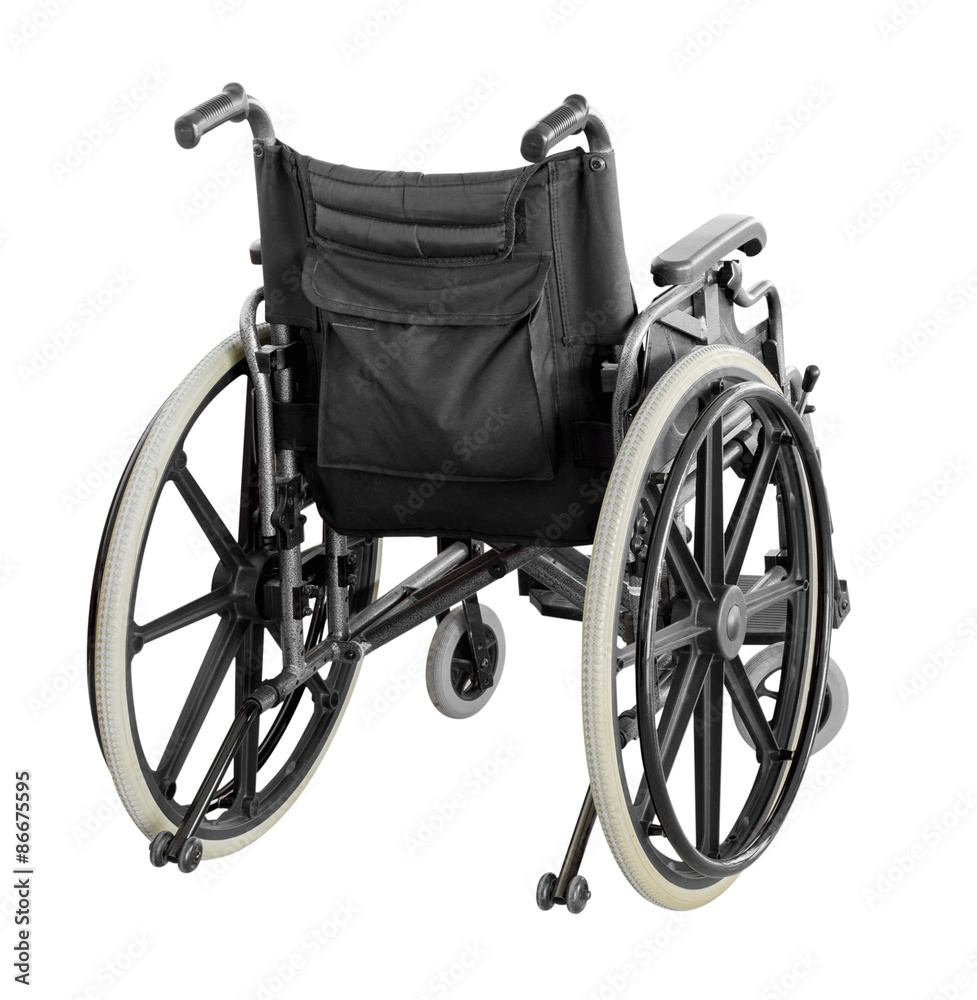 Wheelchair isolated on white background with clipping path Stock Photo ...