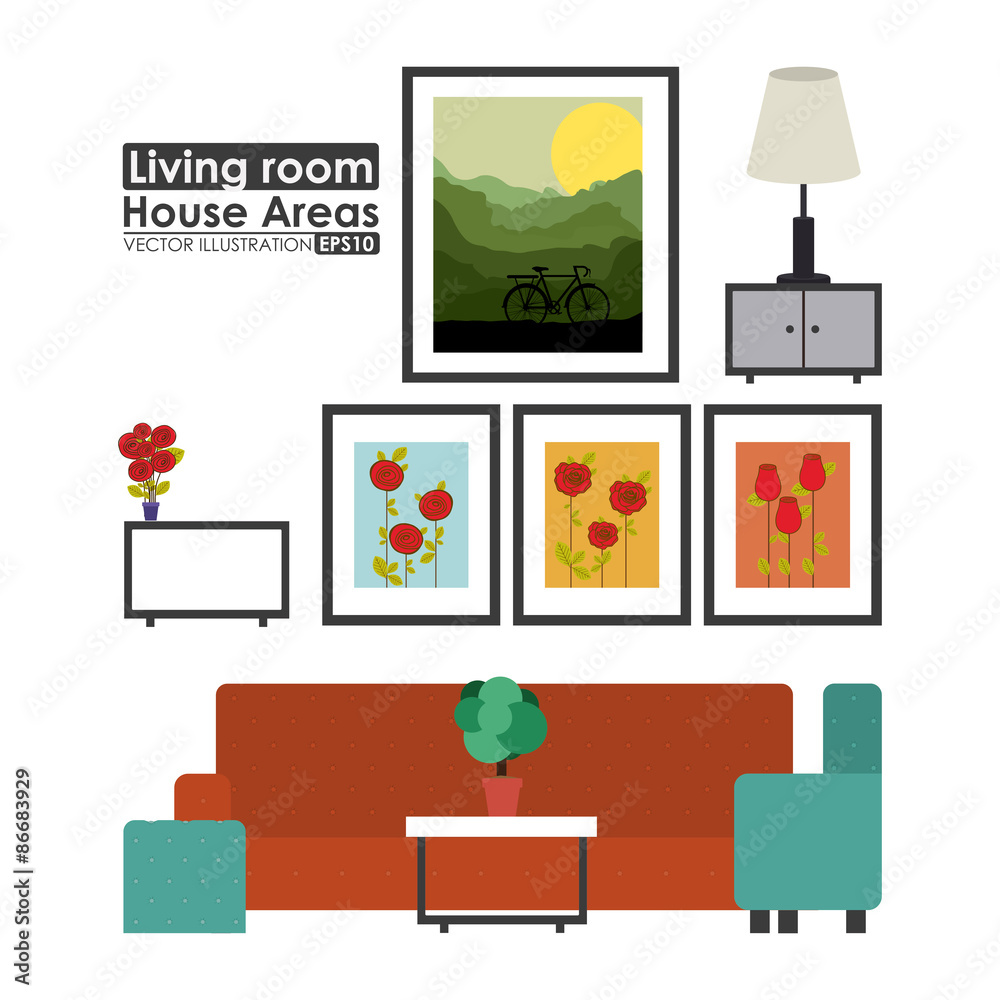 House areas design Stock Vector | Adobe Stock