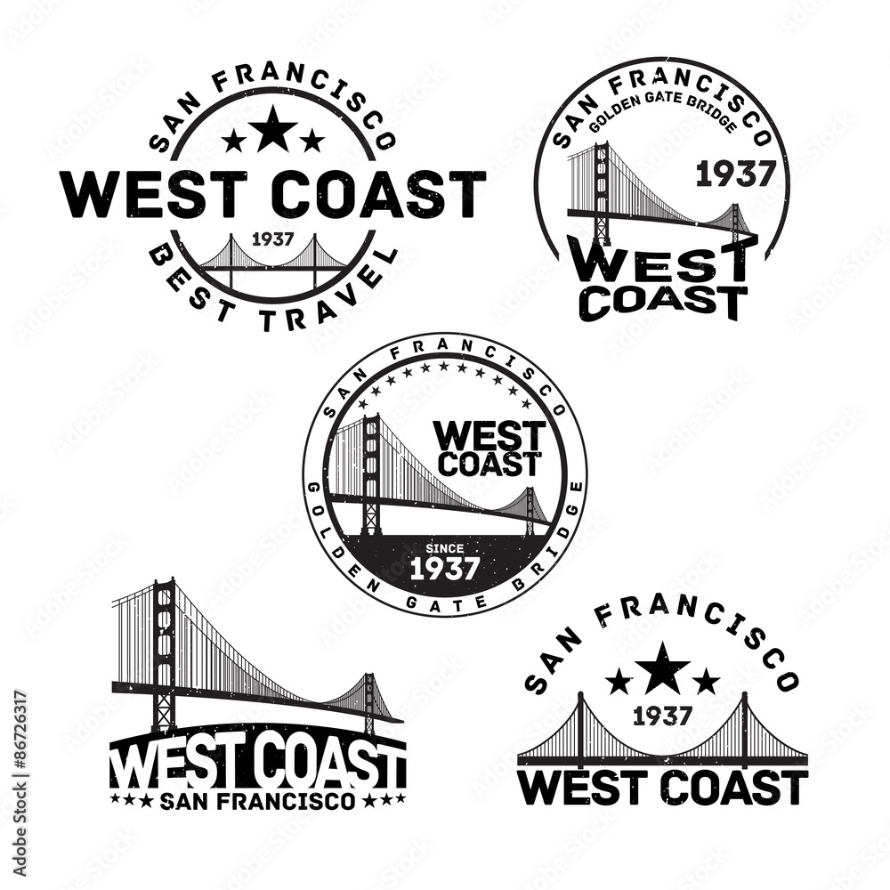 San Francisco Logo Stamp Stock Vector | Adobe Stock