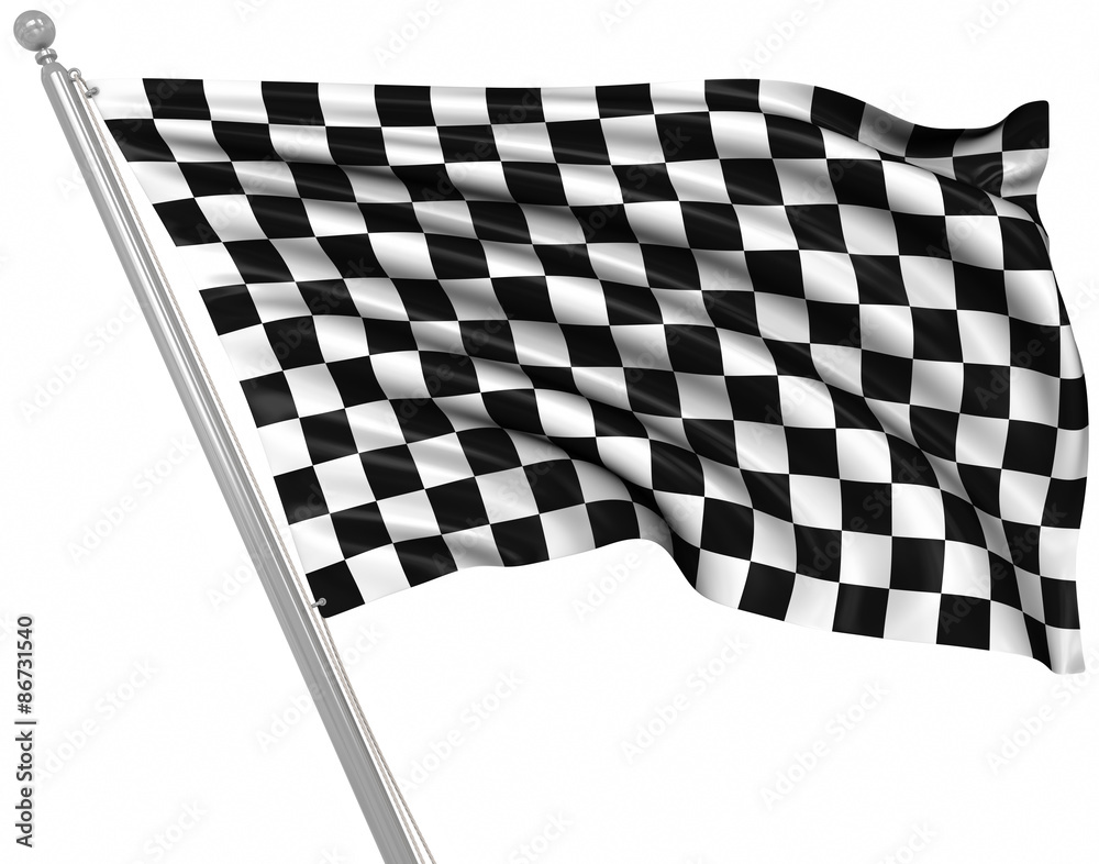 Checkered Flag Stock Illustration | Adobe Stock