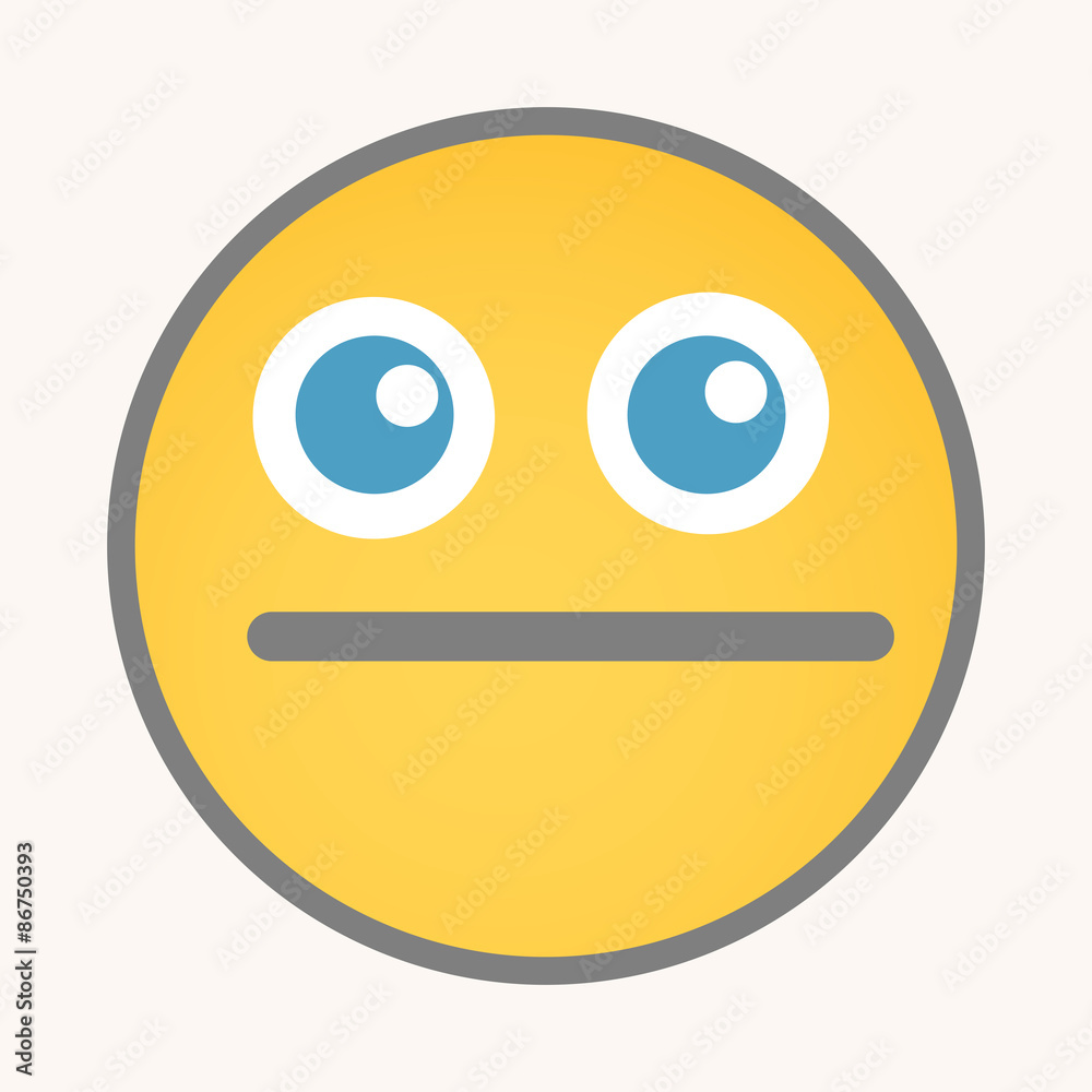 Cartoon Quiet Face