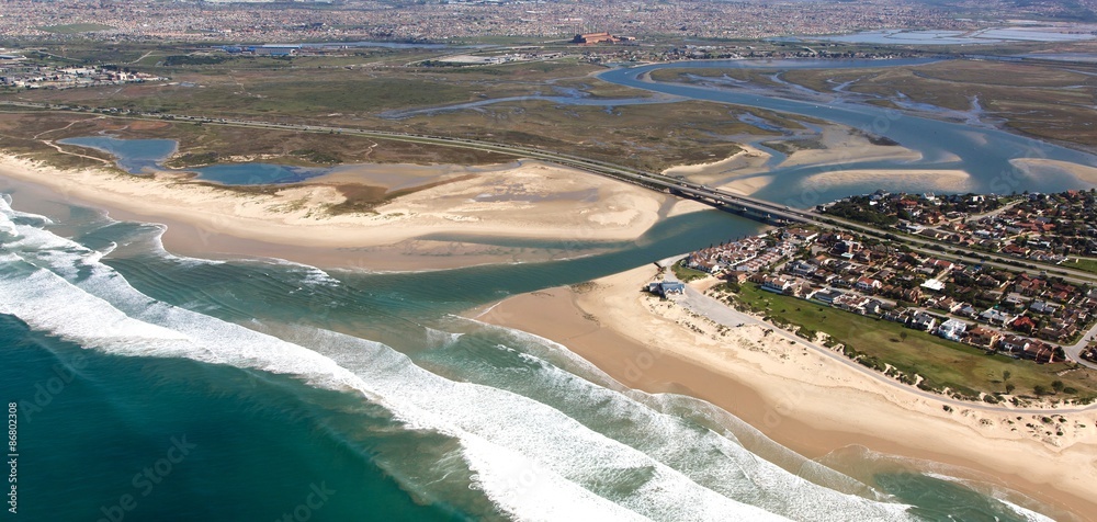 River Mouth and Estuary from the Air Stock Photo | Adobe Stock