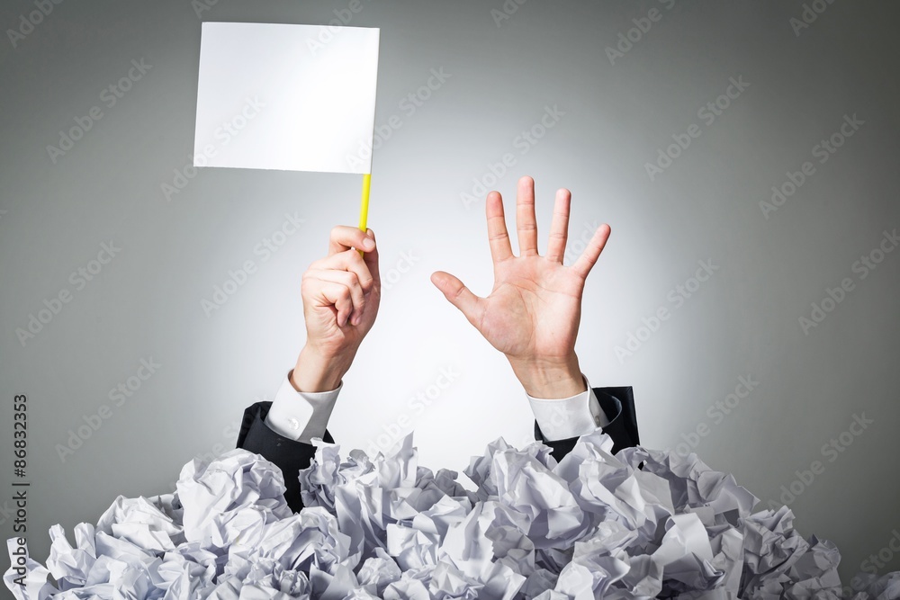 Stress, paperwork, business. Stock Photo | Adobe Stock