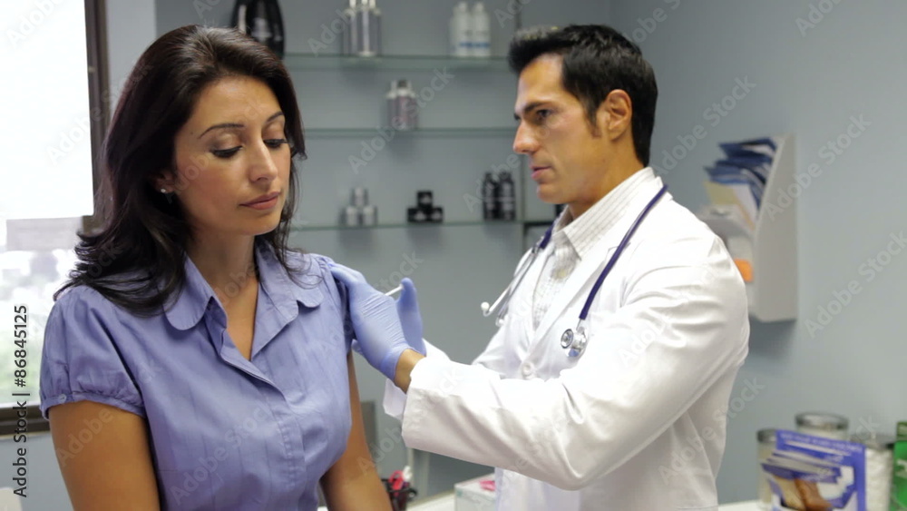 Doctor Giving Female Patient Injection Stock Video | Adobe Stock