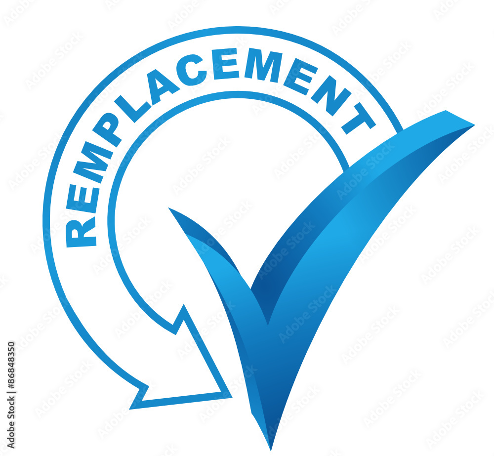 remplacement sur symbole validé bleu Stock Vector | Adobe Stock remplacement sur symbole validé bleu Stock Vector | Adobe Stock