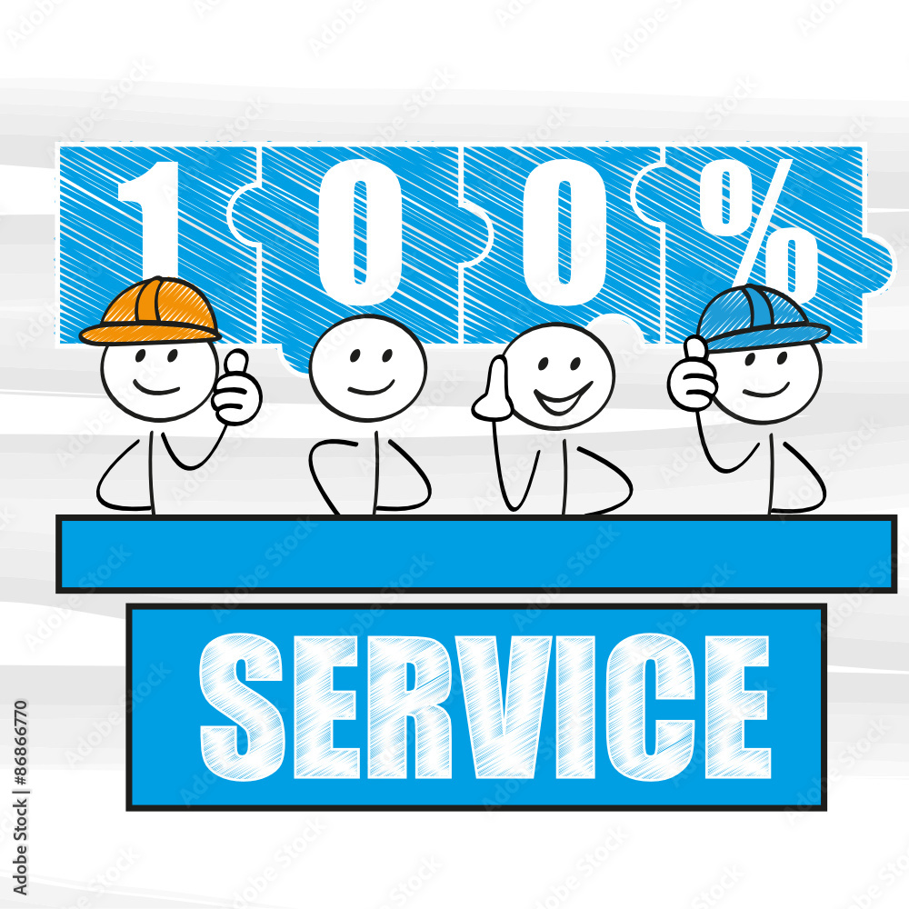 service,100% Stock Vector | Adobe Stock