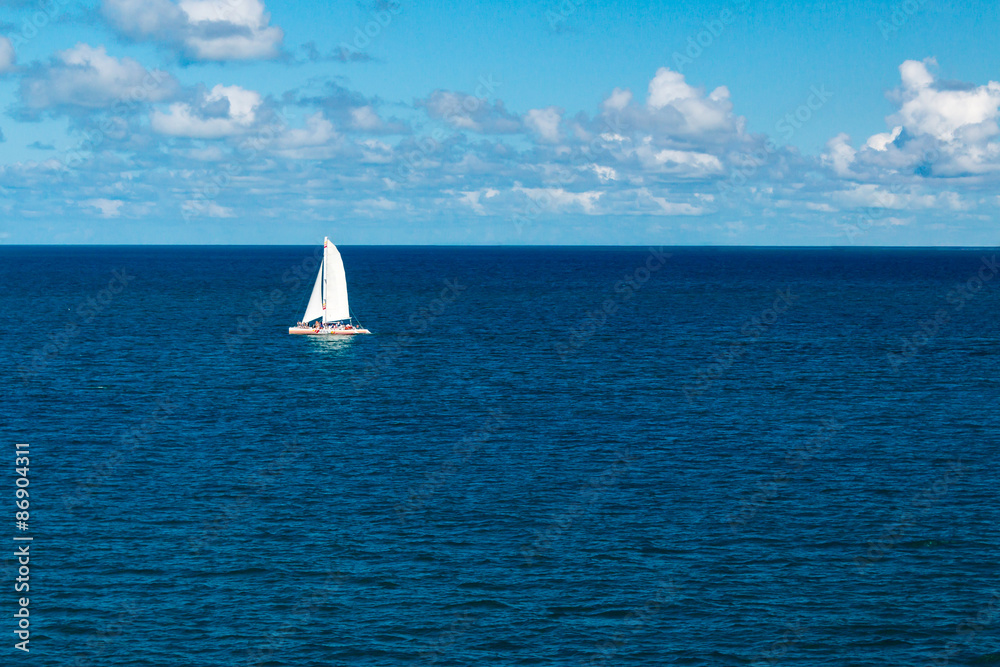 Sailboat Landscape Stock Photo | Adobe Stock