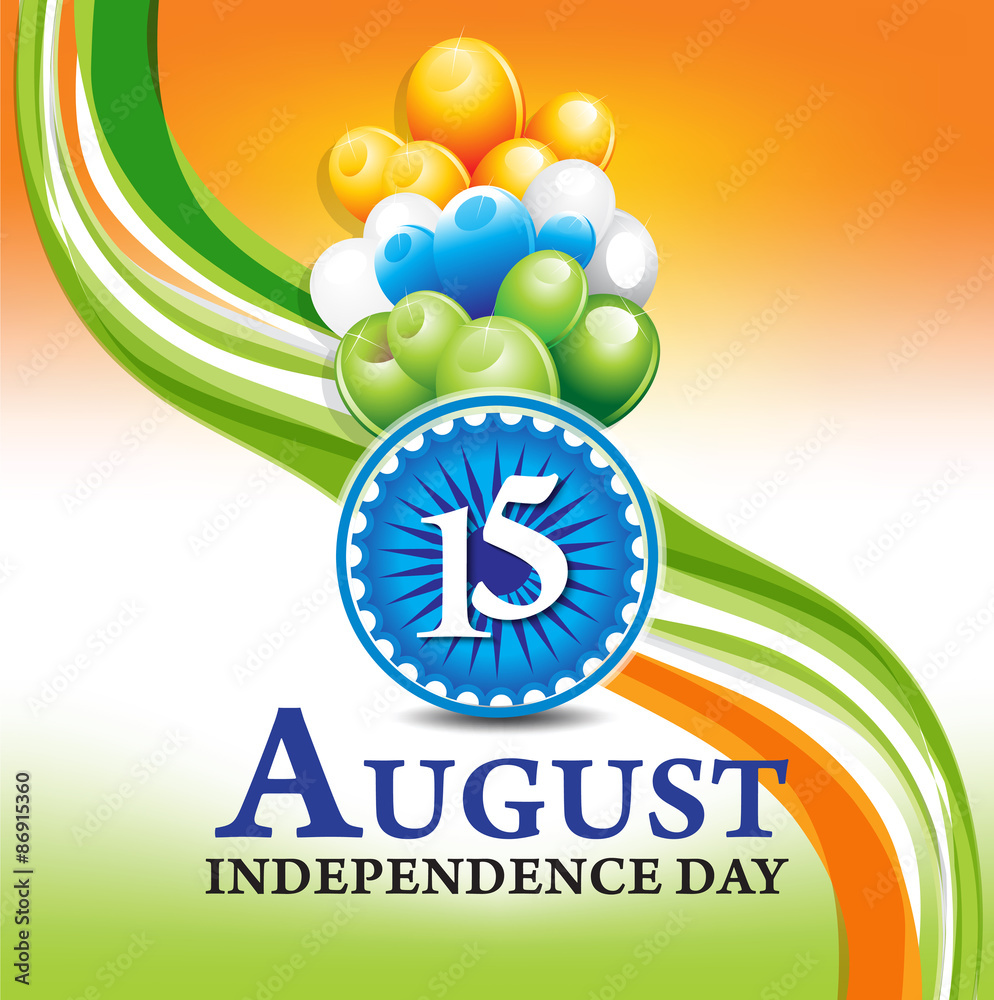 15 august independence day background Stock Vector | Adobe Stock