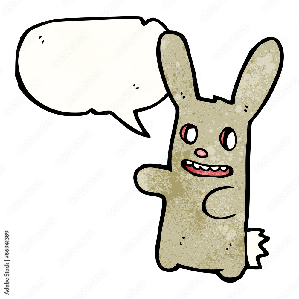 cartoon spooky rabbit Stock Vector | Adobe Stock