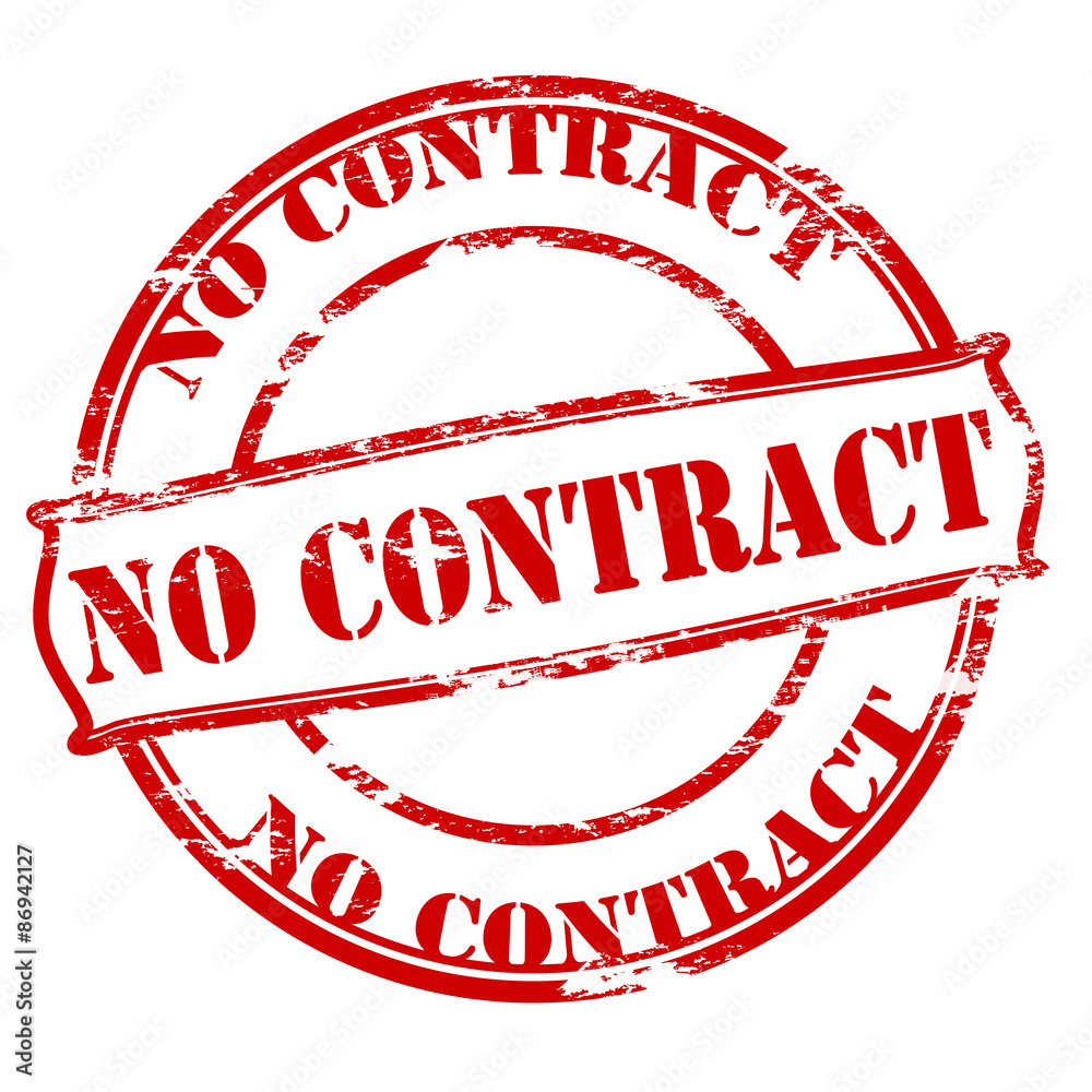 No contract vector de Stock | Adobe Stock