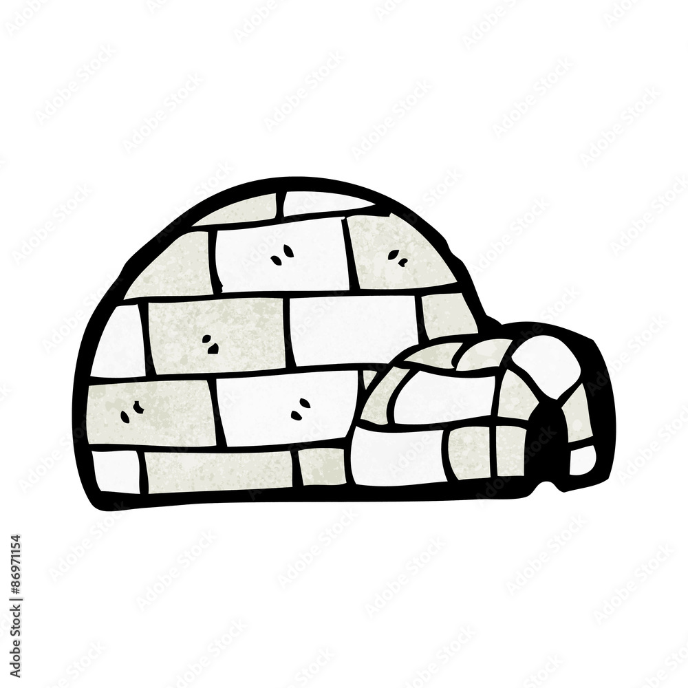 cartoon igloo Stock Vector | Adobe Stock