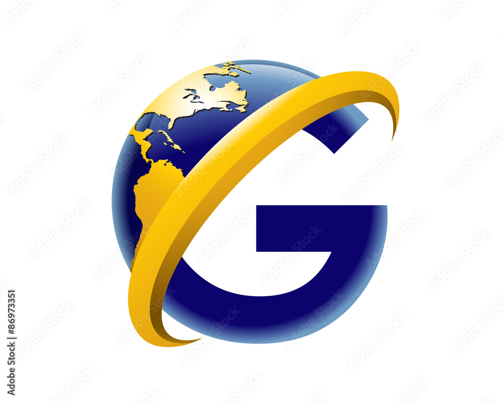 letter g global logo Stock Vector | Adobe Stock