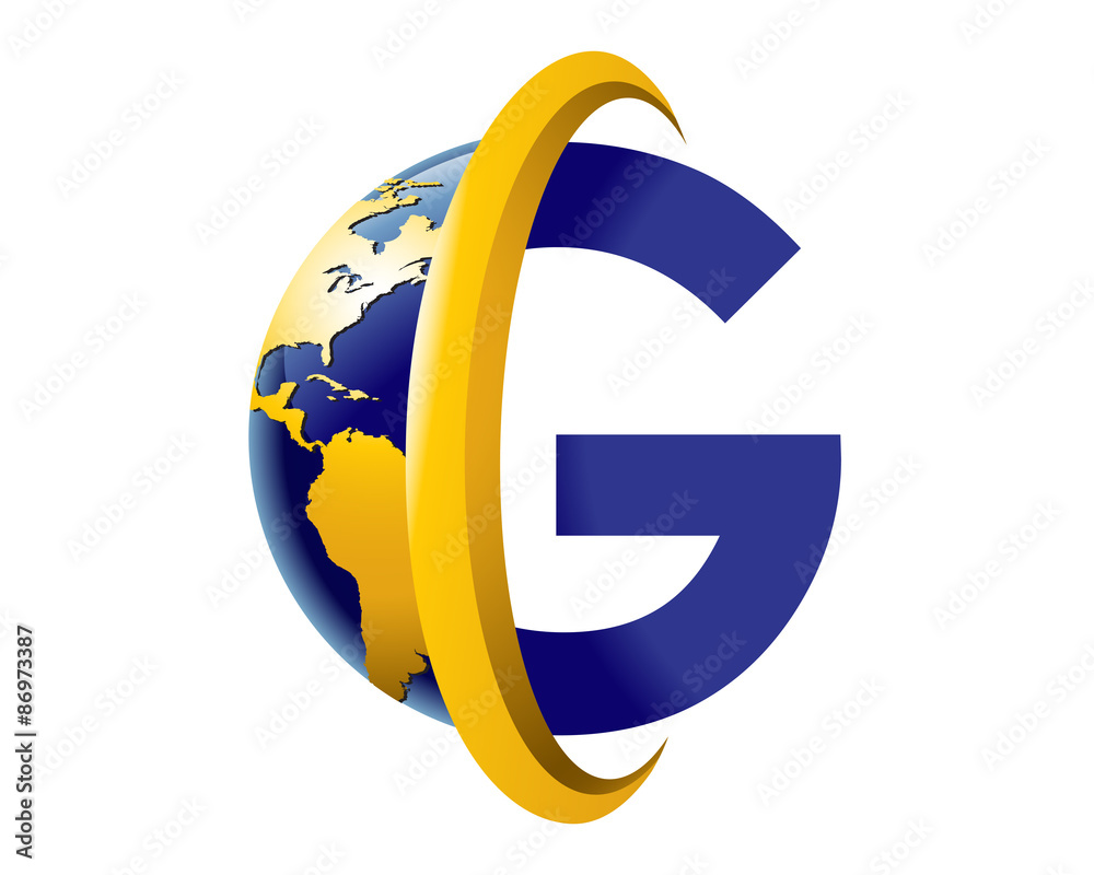 letter g global logo Stock Vector | Adobe Stock