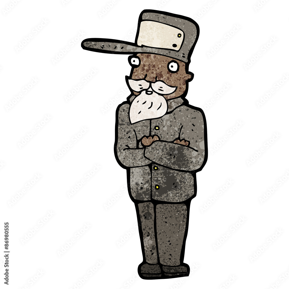 cartoon train driver Stock Vector | Adobe Stock