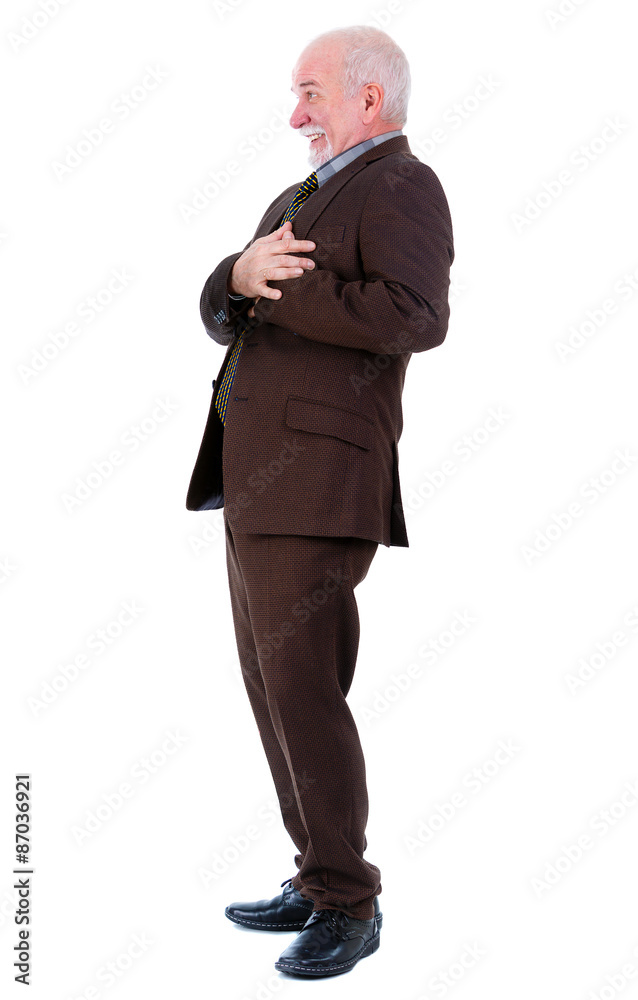 Old White Man In Suit