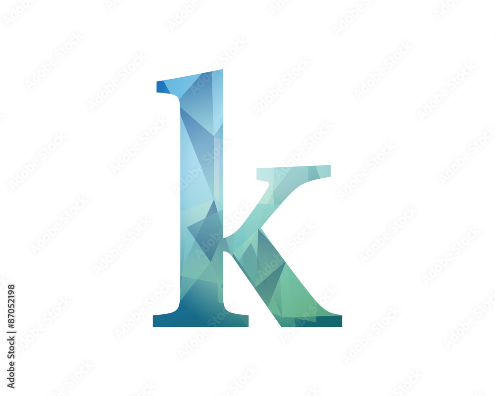 initial crystal logo letter k Stock Vector | Adobe Stock