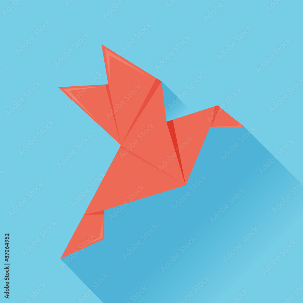 Origami Bird Vector