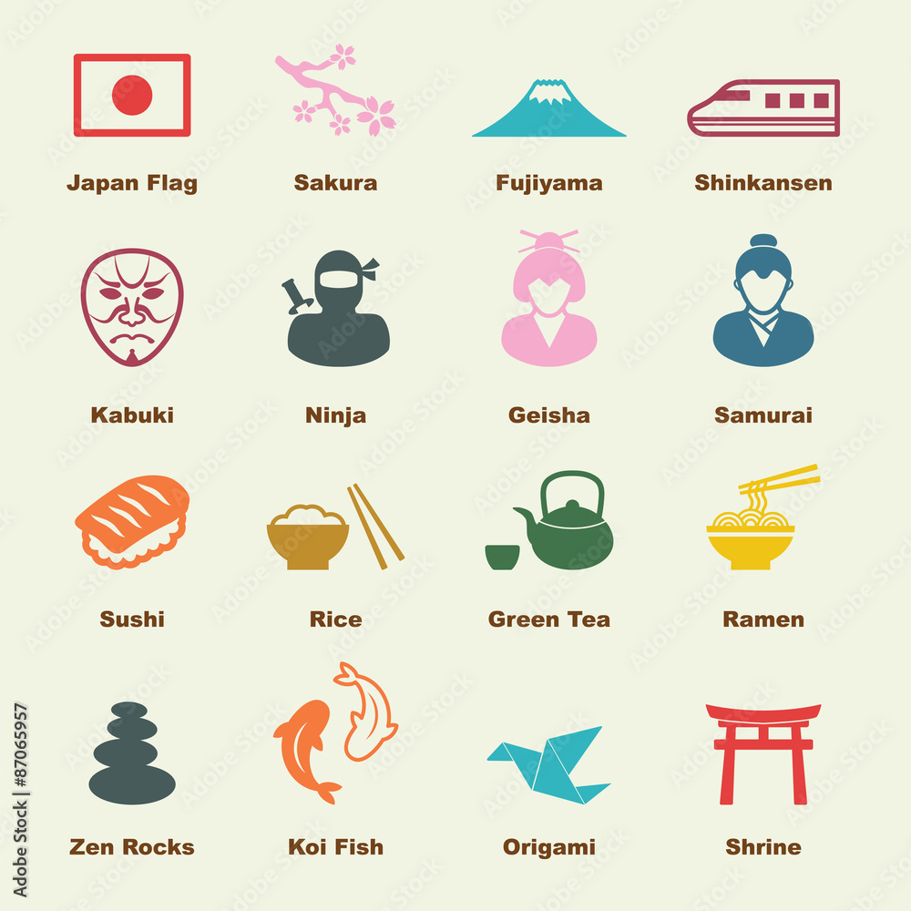 japanese elements Stock Vector | Adobe Stock