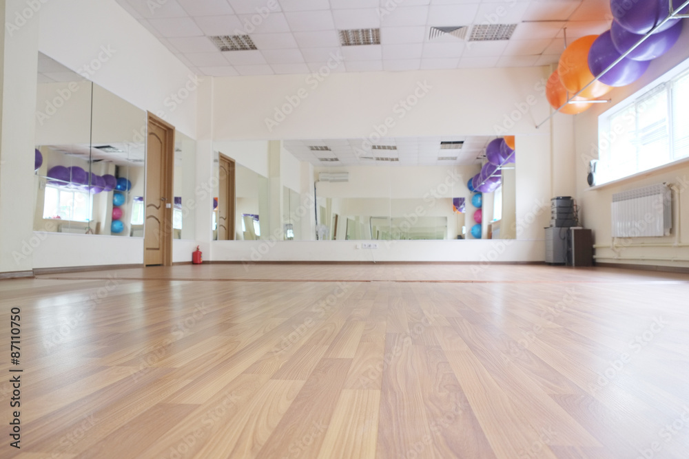 Interior of a fitness hall Stock Photo | Adobe Stock